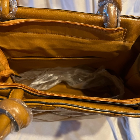 Calin | Bags | Calin Collection Vegan 2 In Convertible Bag Tan | Poshmark